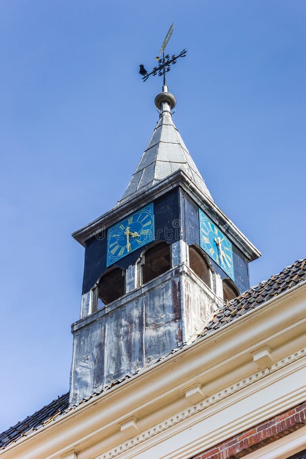 Tower of the Historic Town Hall of Balk Stock Photo - Image of ...