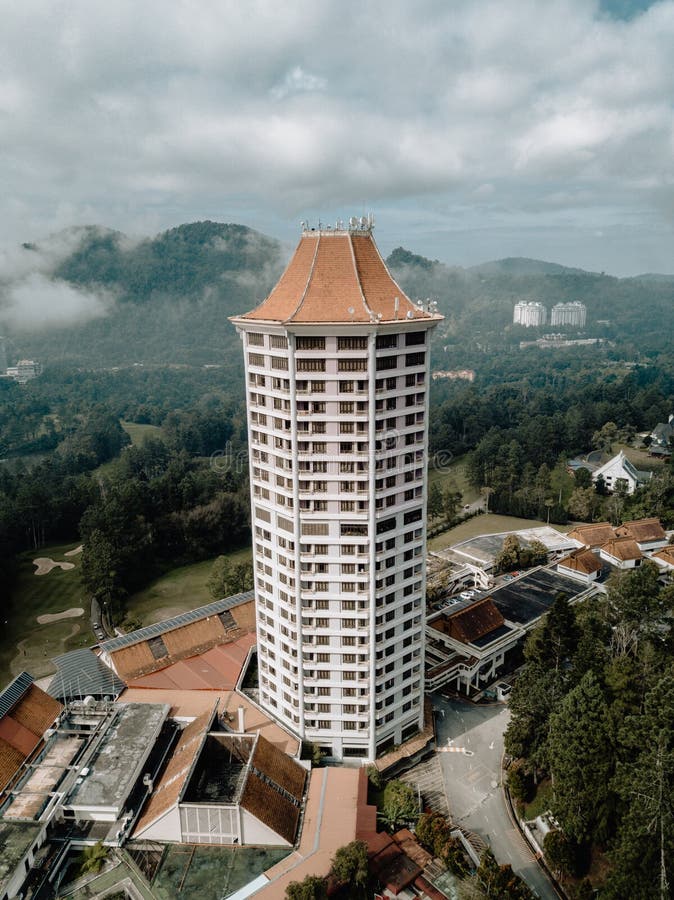 Tower stock image. Image of genting, hotel, tower, clouds - 111587865