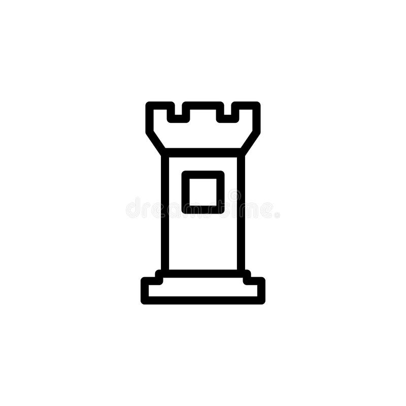 Tower Icon. Element of Minimalistic Icons for Mobile Concept and Web ...