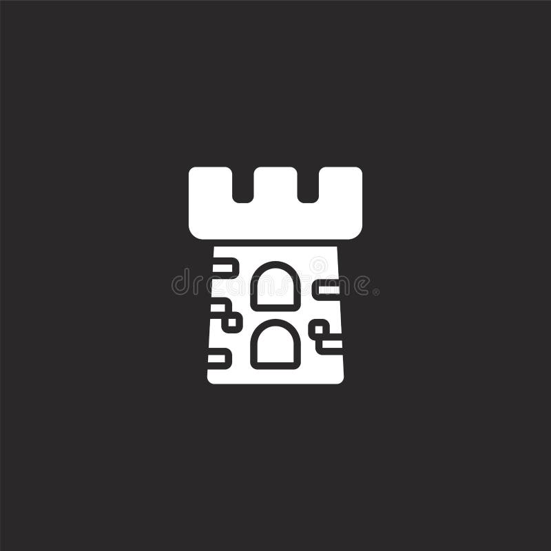 Tower Icon. Filled Tower Icon for Website Design and Mobile, App ...