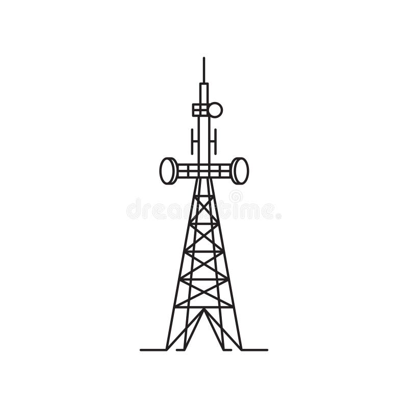Tower Icon Vector Illustration Design Stock Vector - Illustration of ...