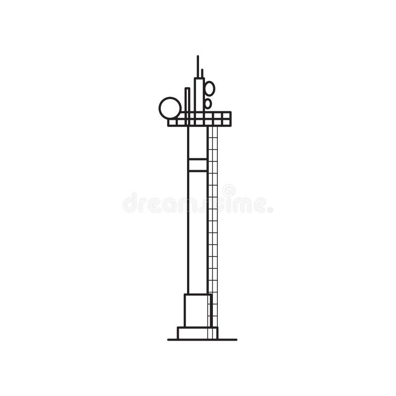 Tower Icon Vector Illustration Design Stock Vector - Illustration of ...