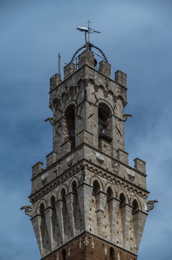 Tower 1 stock image. Image of italy, cross, turrets, background - 45343453