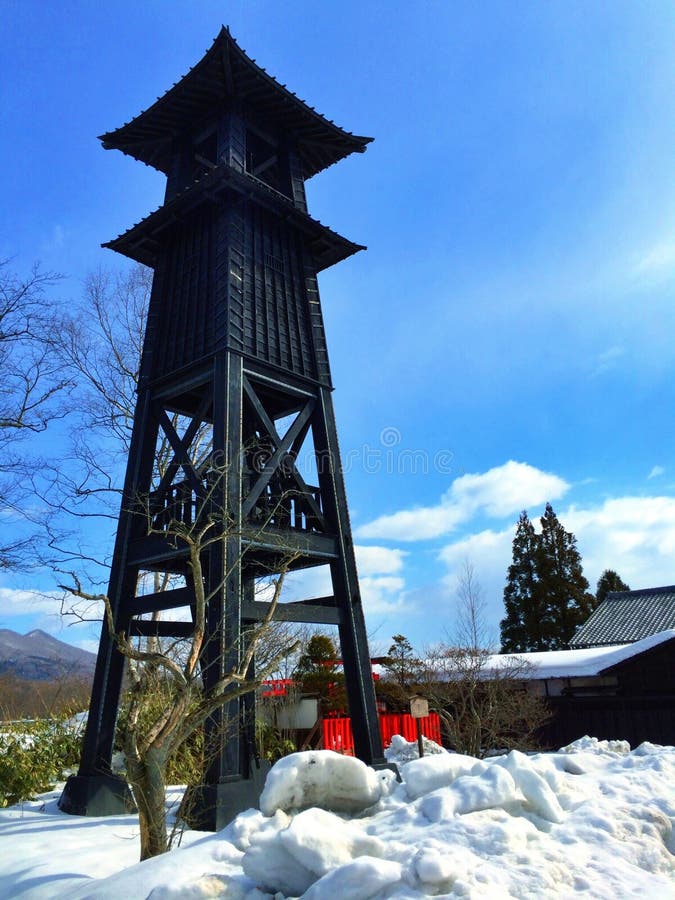 Tower in Japan stock image. Image of tower, hokkaido - 42681169