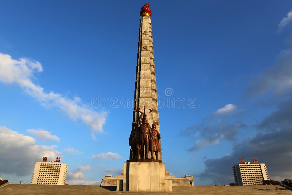 Tower of Juche Idea editorial image. Image of juche, architecture ...