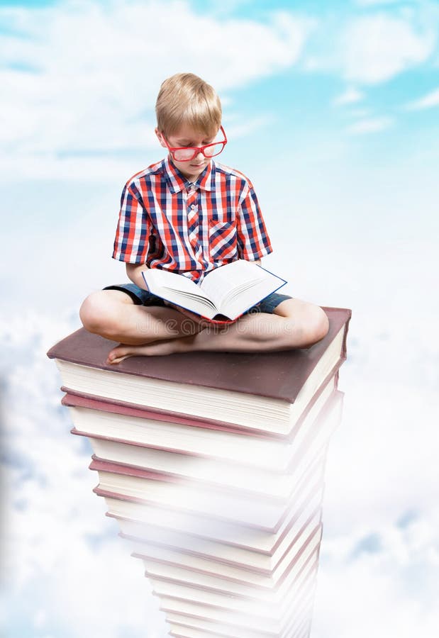 The Tower of Knowledge, Education Concept Stock Image - Image of junior ...