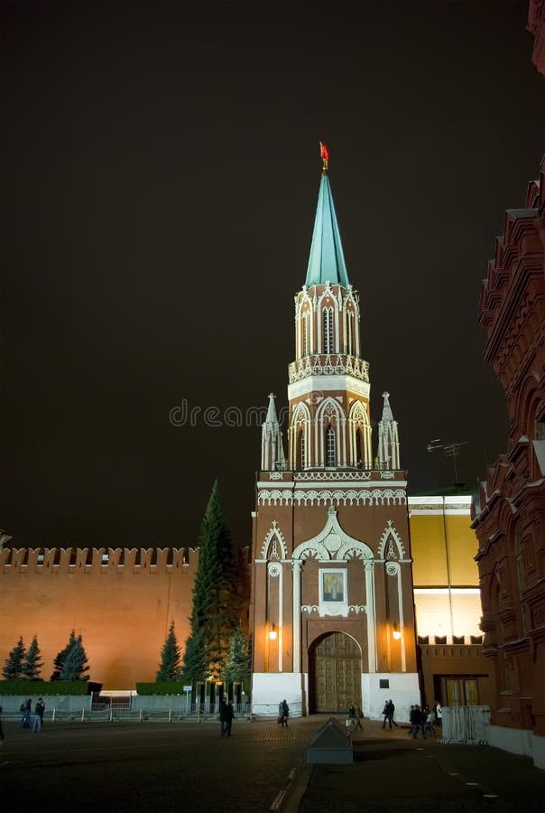 Tower of the Kremlin Wall in Moscow Stock Photo - Image of building ...