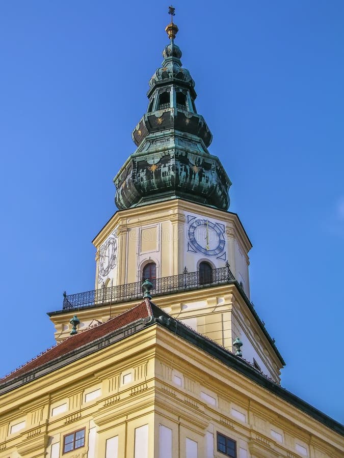 Tower of Kromeriz Castle, Czech Republic Stock Image - Image of ...