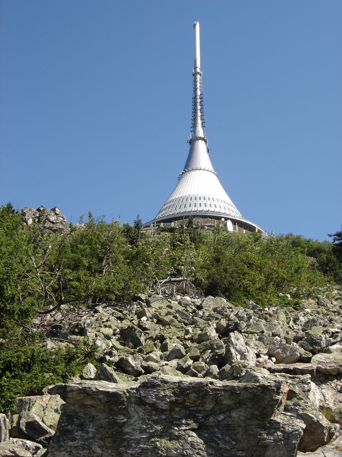 Tower Liberec Jested stock image. Image of rocks, jested - 12727249