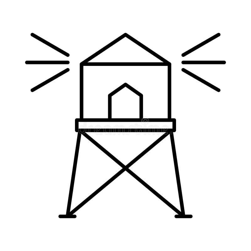 Tower, Light House, Power House, Current Tower, Light House Icon Stock ...