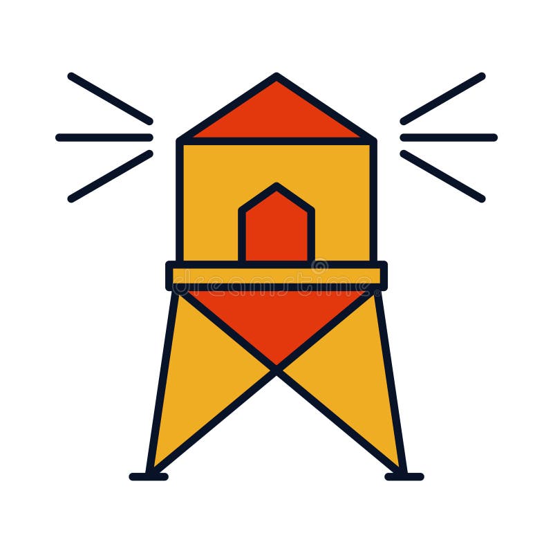 Tower, Light House, Power House, Current Tower, Light House Icon Stock ...