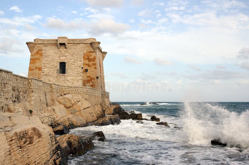 Tower of Ligny in Trapani - Sicily Stock Photo - Image of weathervane ...