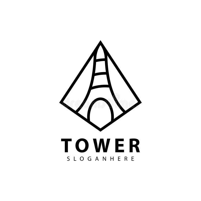 Tower Logo Symbol Vector Icon Design Illustration Template. Stock ...