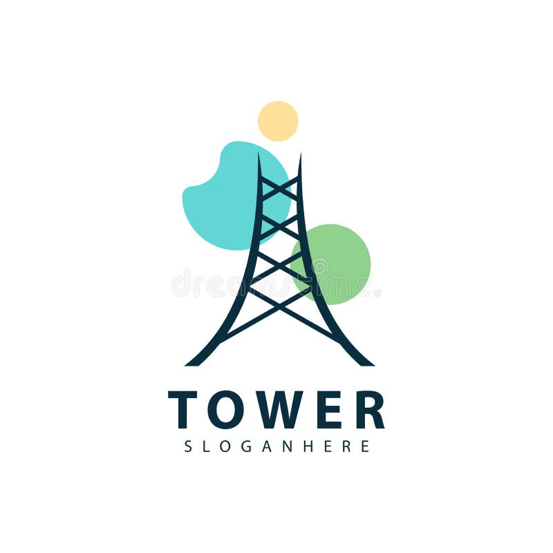 Tower Logo Symbol Vector Icon Design Illustration Template. Stock ...