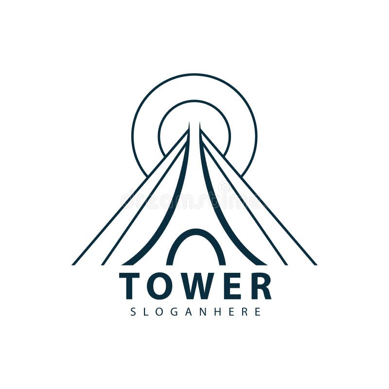 Tower Logo Symbol Vector Icon Design Illustration Template. Stock ...