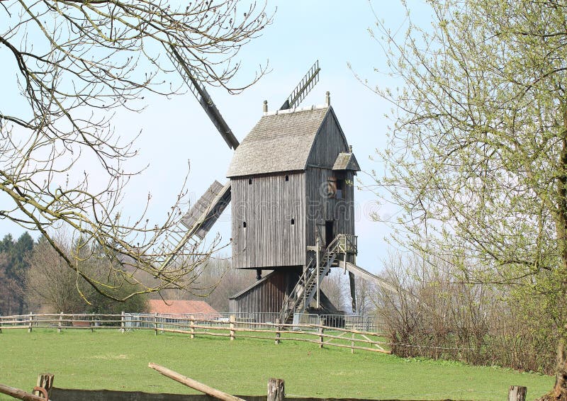 Tower mill Zeddam stock image. Image of dutch, netherlands - 109769529