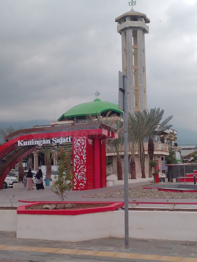 Tower of Mosque on Kuningan, West Java Editorial Photo - Image of ...