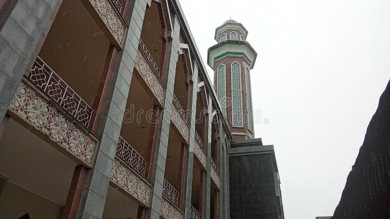 The Tower of a Mosque Looks Majestic Stock Image - Image of arabian ...