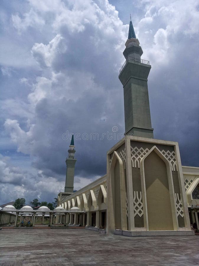 The Tower of a Mosque Looks Stock Photo - Image of aesthetic, looks ...
