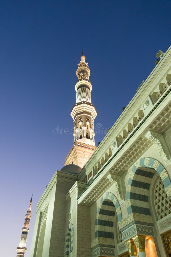 Tower of the Nabawi mosque stock image. Image of city - 38834745