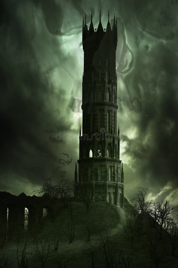 Tower of necromancy stock illustration. Illustration of necromancy ...