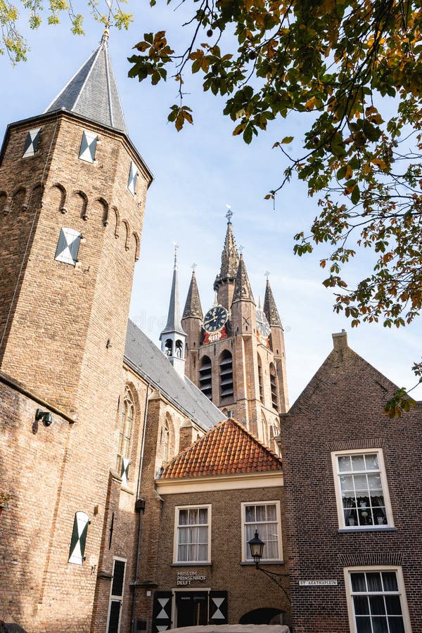 The Tower of the New Church in Delft Editorial Stock Image - Image of ...