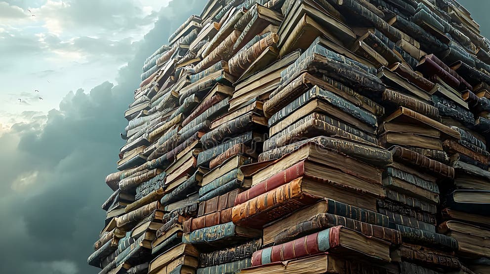 The Tower of Old Books a Monument To Forbidden Stories and Lost Knowledge Underneath a Brooding ...
