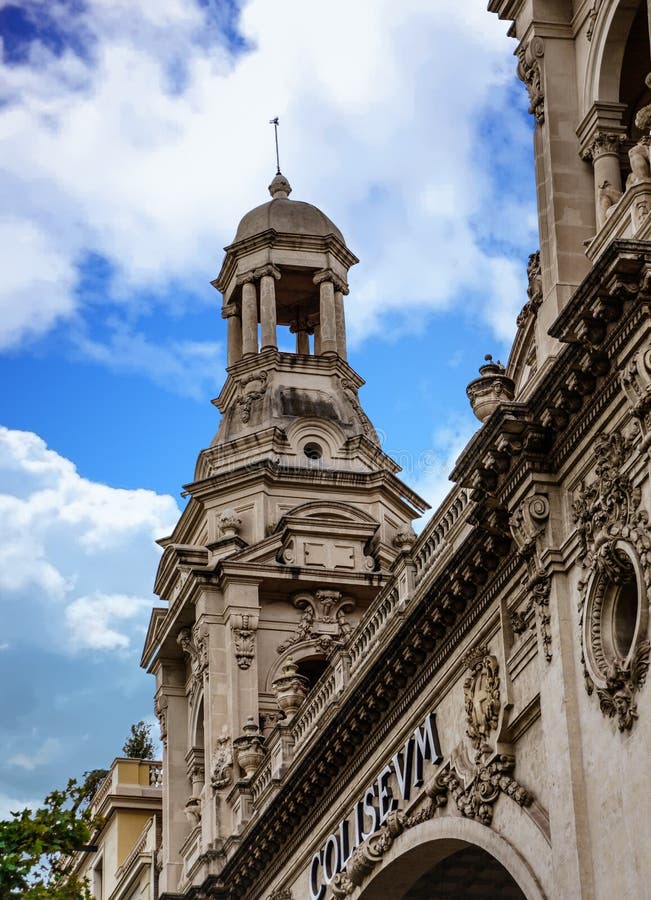 Coliseum Theatre At Barcelona, Spain Stock Image - Image of view ...