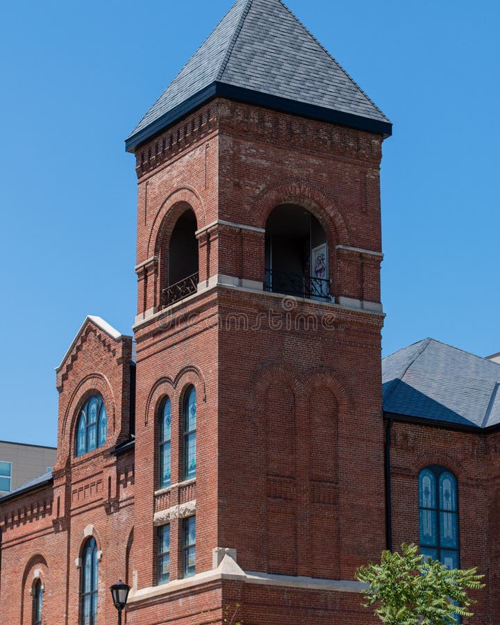 Tower of an Old, Historical Building in Downtown Indianapolis, Vertical ...