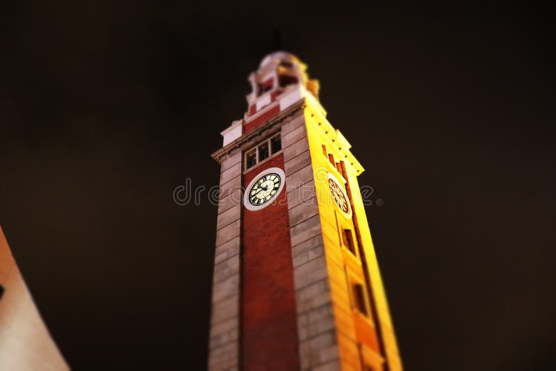 Tower of Old MTR Station in Hong Kong Stock Photo - Image of station ...