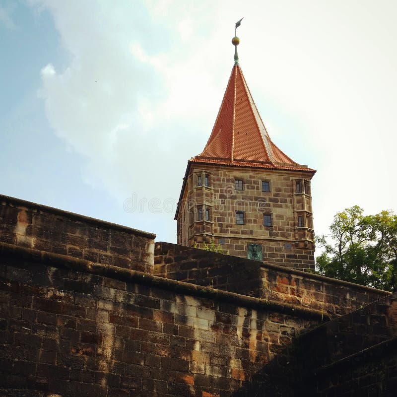 Tower stock image. Image of outside, roof, wall, tower - 44428321