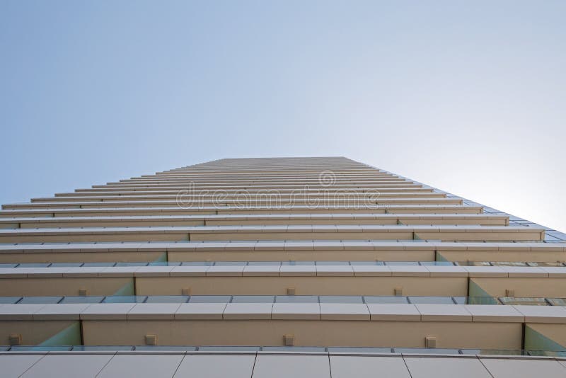 Tower over blue sky stock photo. Image of view, skyscraper - 74916644