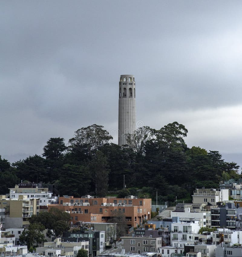 Tower over a cityscape stock photo. Image of cityscape - 137210462