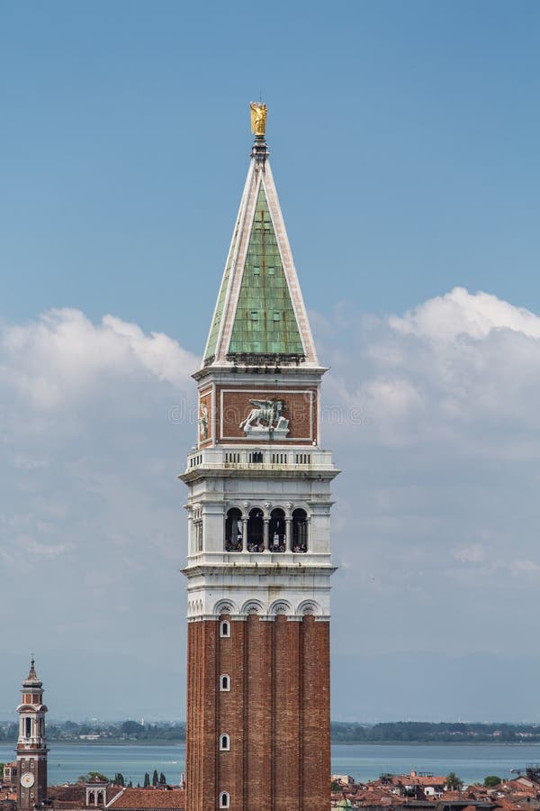 Bell Tower, Saint Marks Square Stock Image - Image of blue, condola ...
