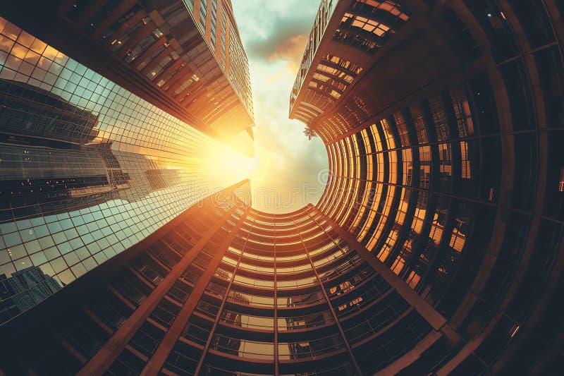 Tower Perspective, AI Generated Stock Illustration - Illustration of ...