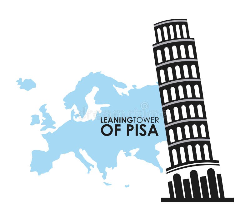 Tower of Pisa Icon. Italy Culture Design. Vector Graphic Stock ...