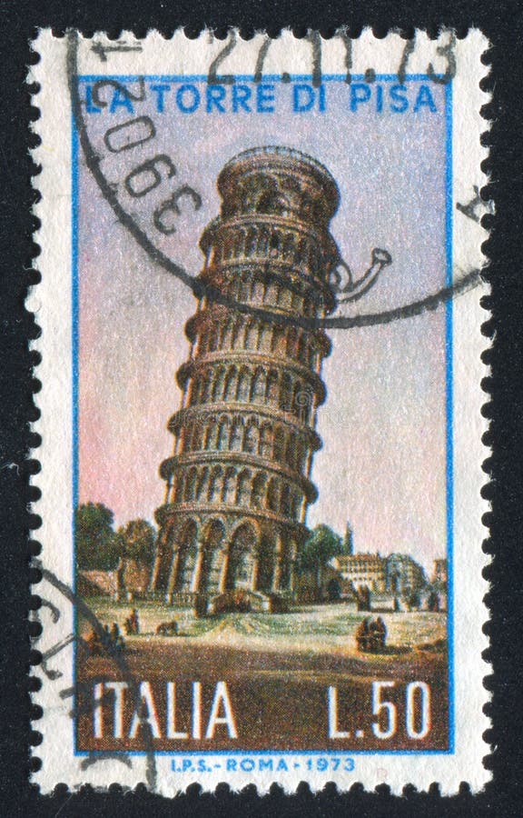 Stamp Pisa Tower Italy Stock Photos - Free & Royalty-Free Stock Photos ...