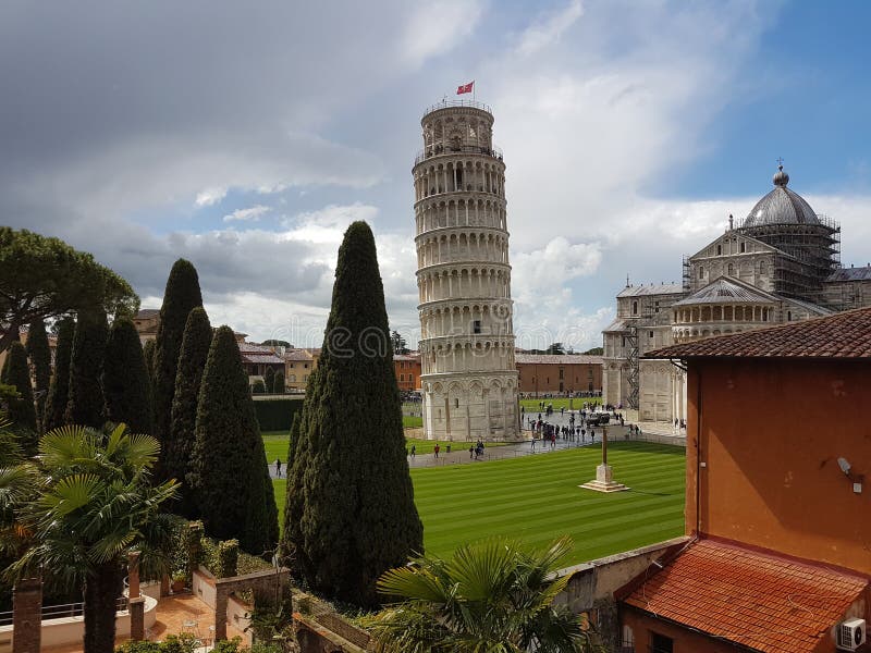 Tower of Pisa stock image. Image of leaning, view, cathedral - 133400223