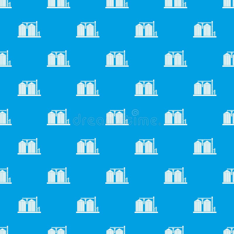 Tower Plant Pattern Vector Seamless Blue Stock Vector - Illustration of ...