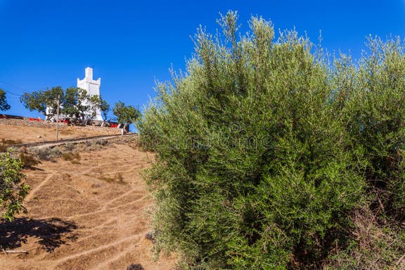 Tower, Possibly a Religious Structure, Situated on a Hilltop Against a ...