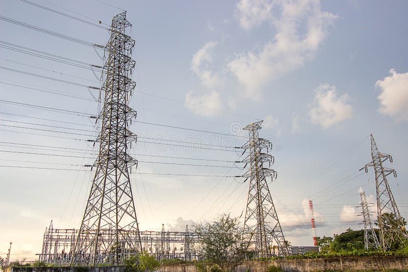 Tower power electronics stock photo. Image of background - 103416430