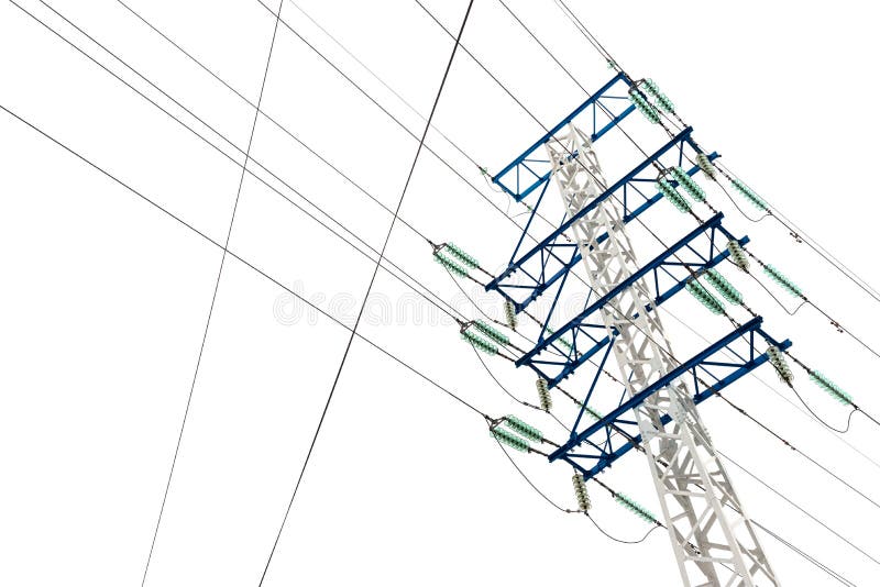 A tower with a power line stock image. Image of tower - 246248697