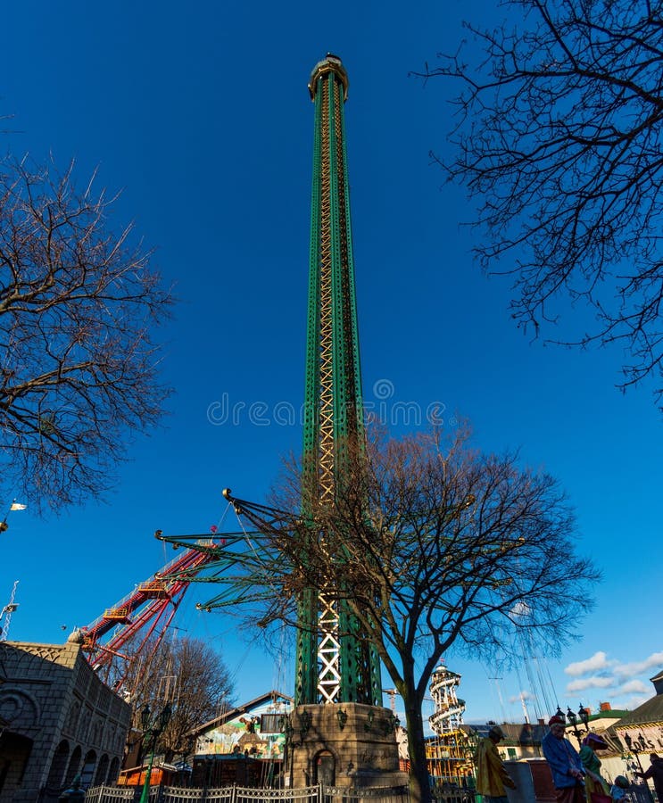 Tower in the Prater Theme Park in Vienna Editorial Image - Image of ...