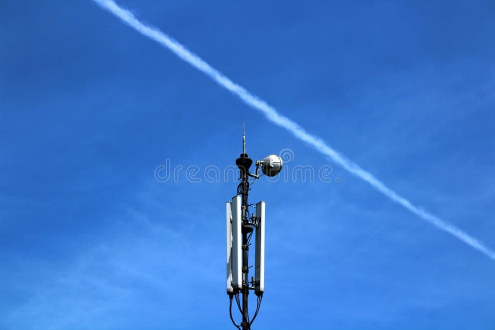 Tower Provider Microcell stock image. Image of background - 249924061