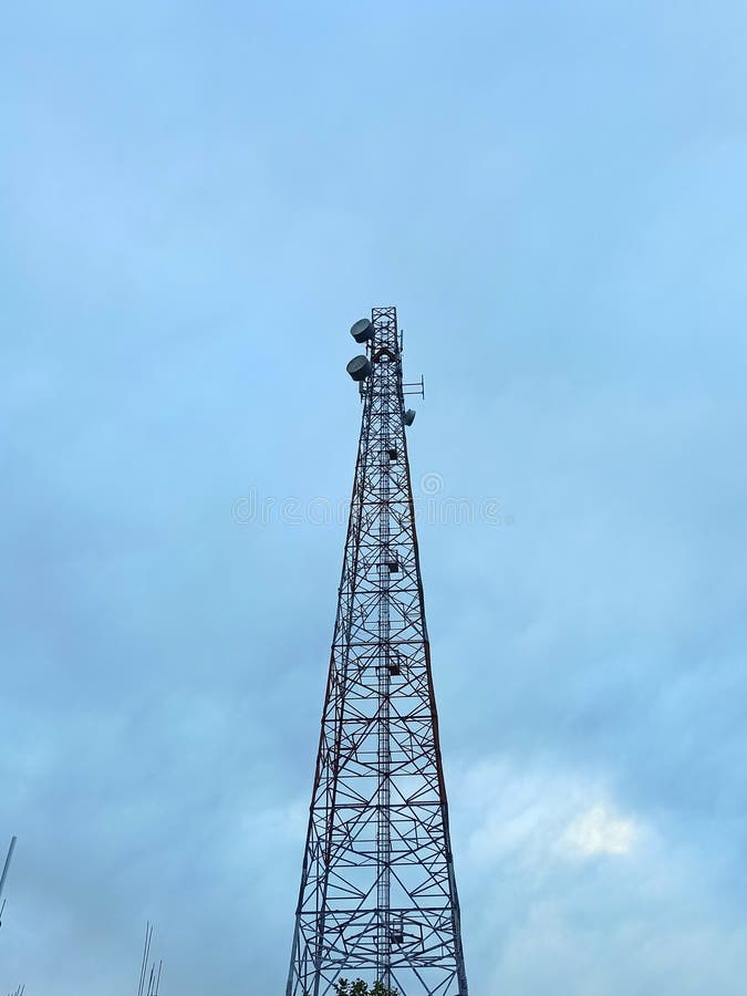 036 - Tower provider stock image. Image of spire, lighting - 249873773