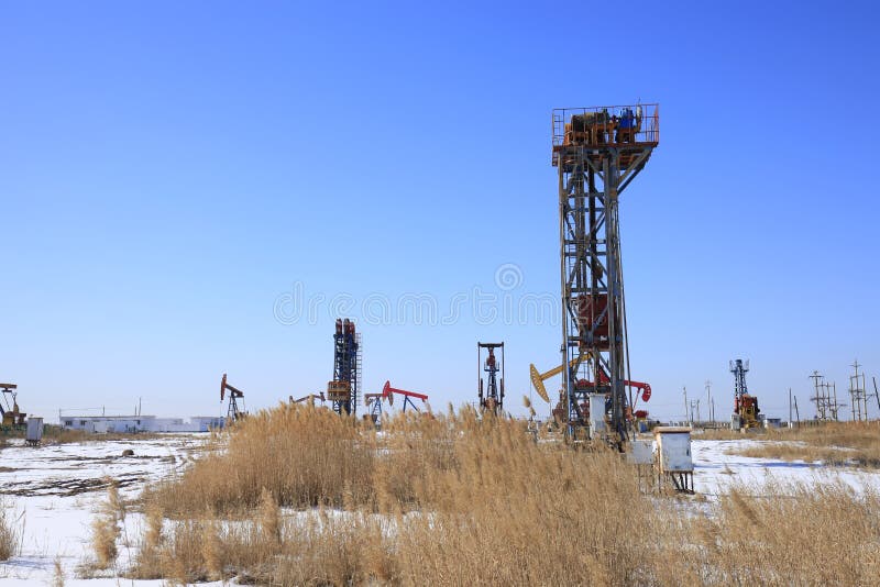 Tower pumping unit stock photo. Image of pump, tower - 173902394