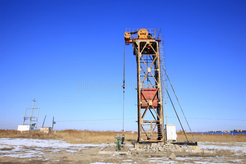 Tower pumping unit stock image. Image of tower, unit - 173902483