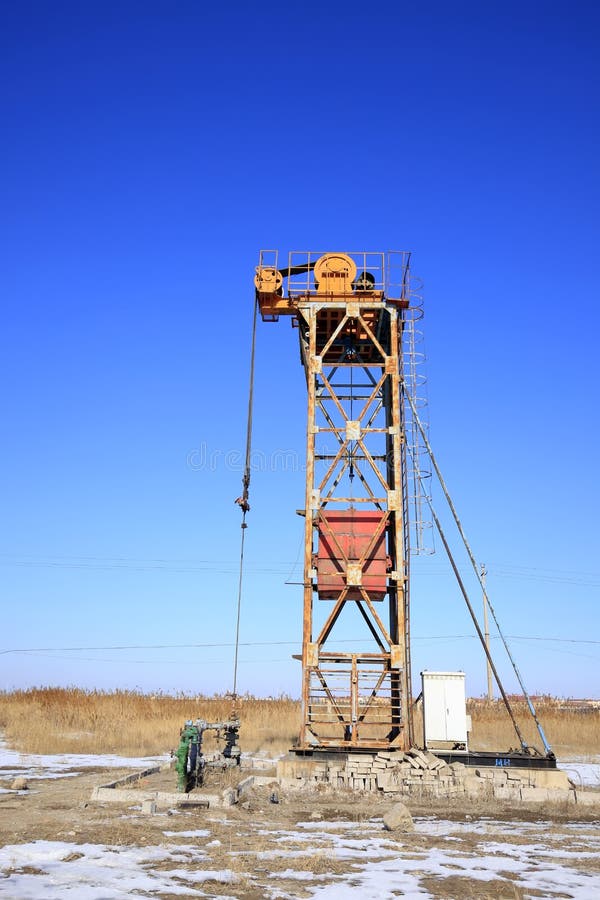 Tower pumping unit stock photo. Image of diesel, exploration - 173902496