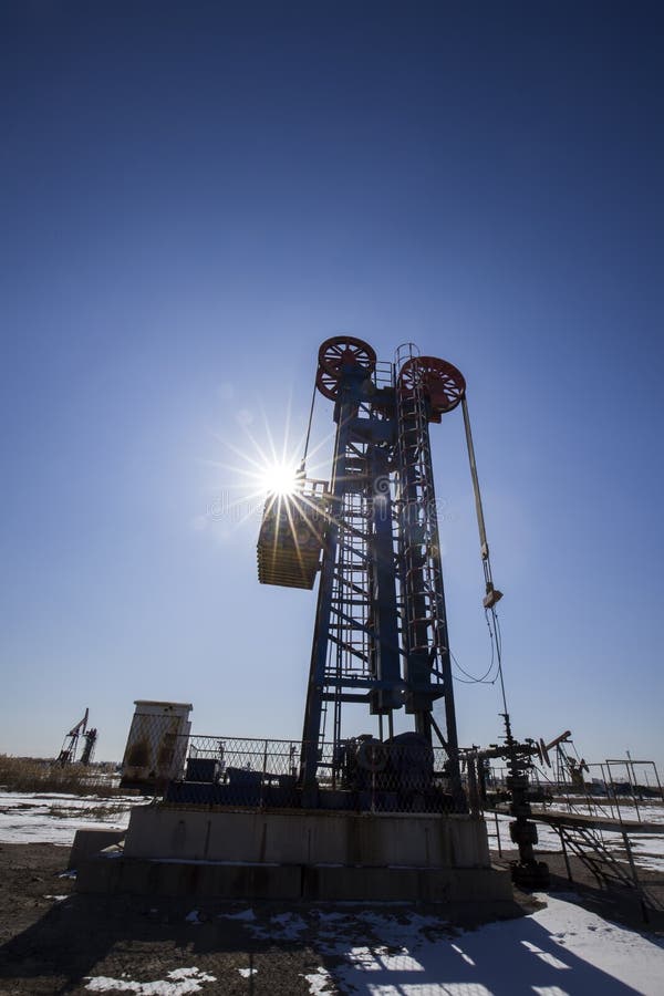 Tower pumping unit stock image. Image of crude, economic - 173902569