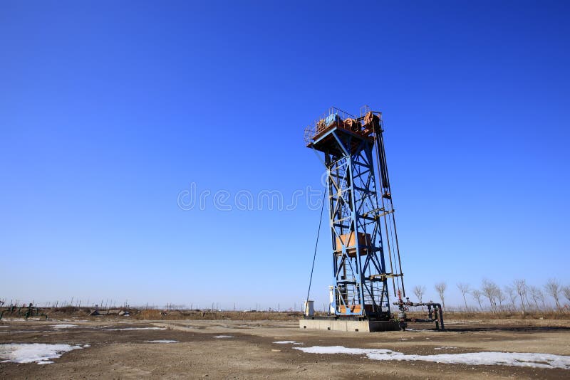 Tower pumping unit stock photo. Image of wealth, machine - 173904730